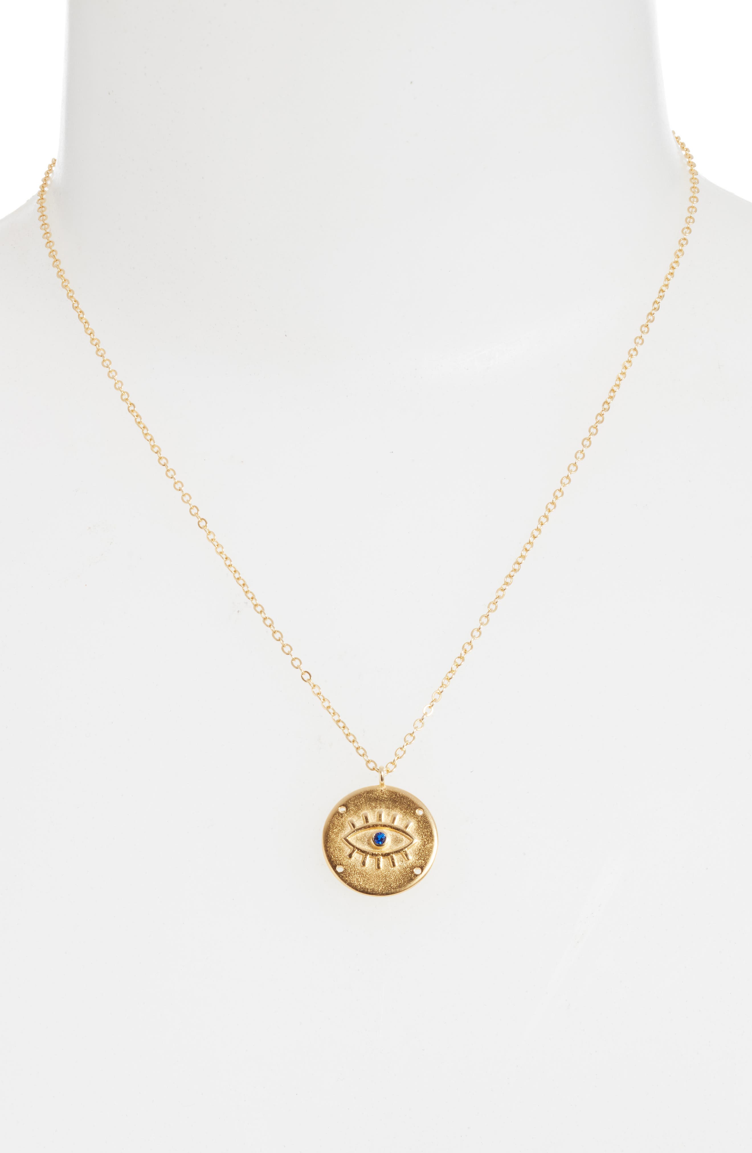 Liza Schwartz Evil Eye Coin Pendant Necklace | Nordstromrack