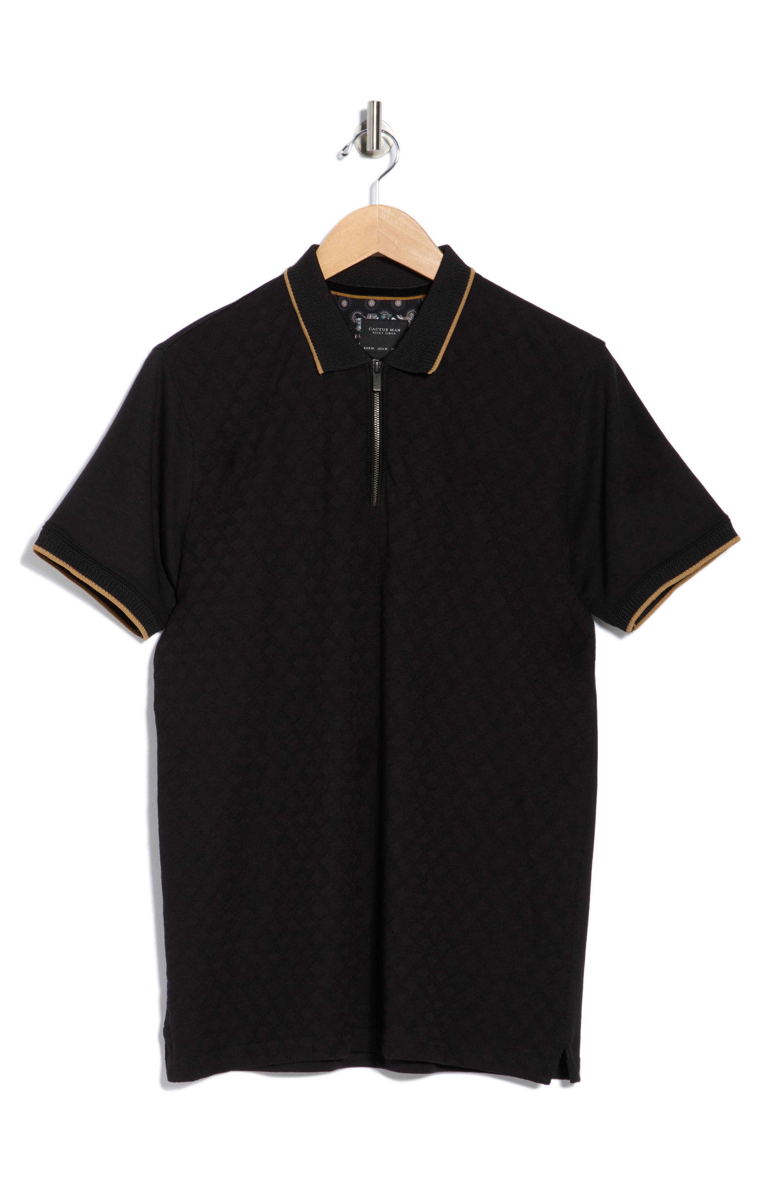 DENIM AND FLOWER Short Sleeve Cotton Blend Polo | Nordstromrack