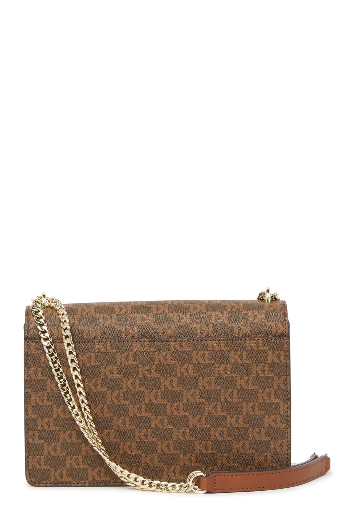 KARL LAGERFELD PARIS Corinne Floral & Logo Print Chain Shoulder Bag ...