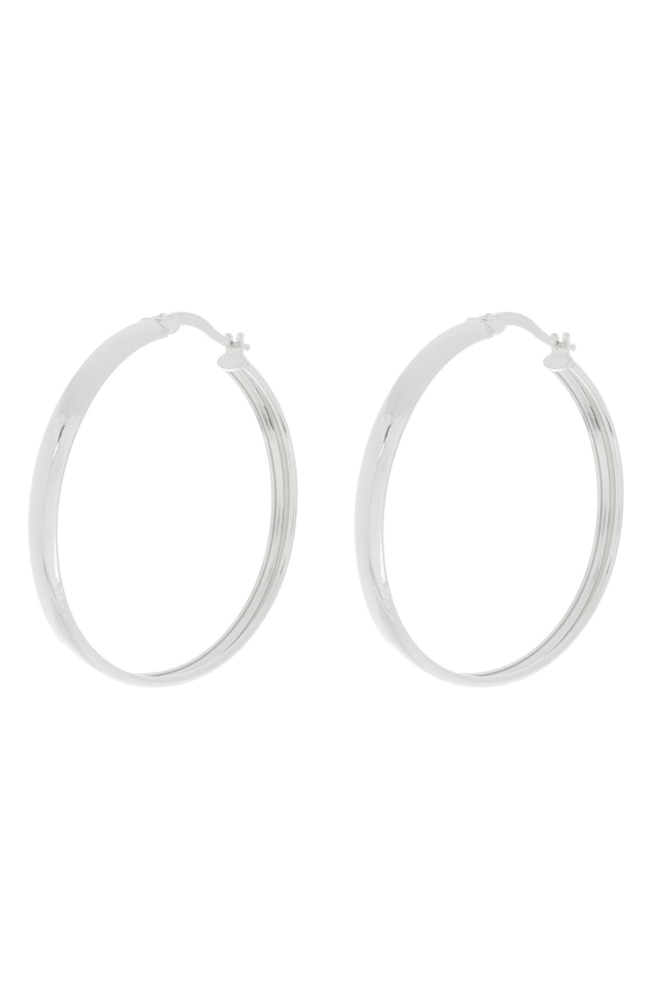 Argento Vivo Sterling Silver Wide Band Hoop Earrings | Nordstromrack