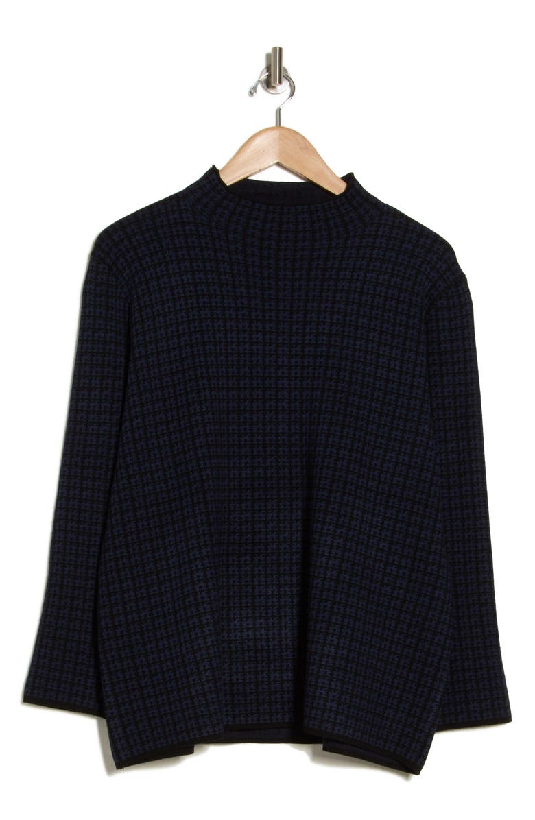MAX STUDIO Check Mock Neck Sweater | Nordstromrack