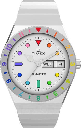 Timex® Q Rainbow Expansion Bracelet Watch, 36mm | Nordstrom