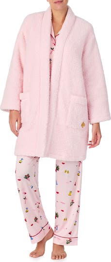 Kate Spade New York high pile fleece short robe | Nordstrom