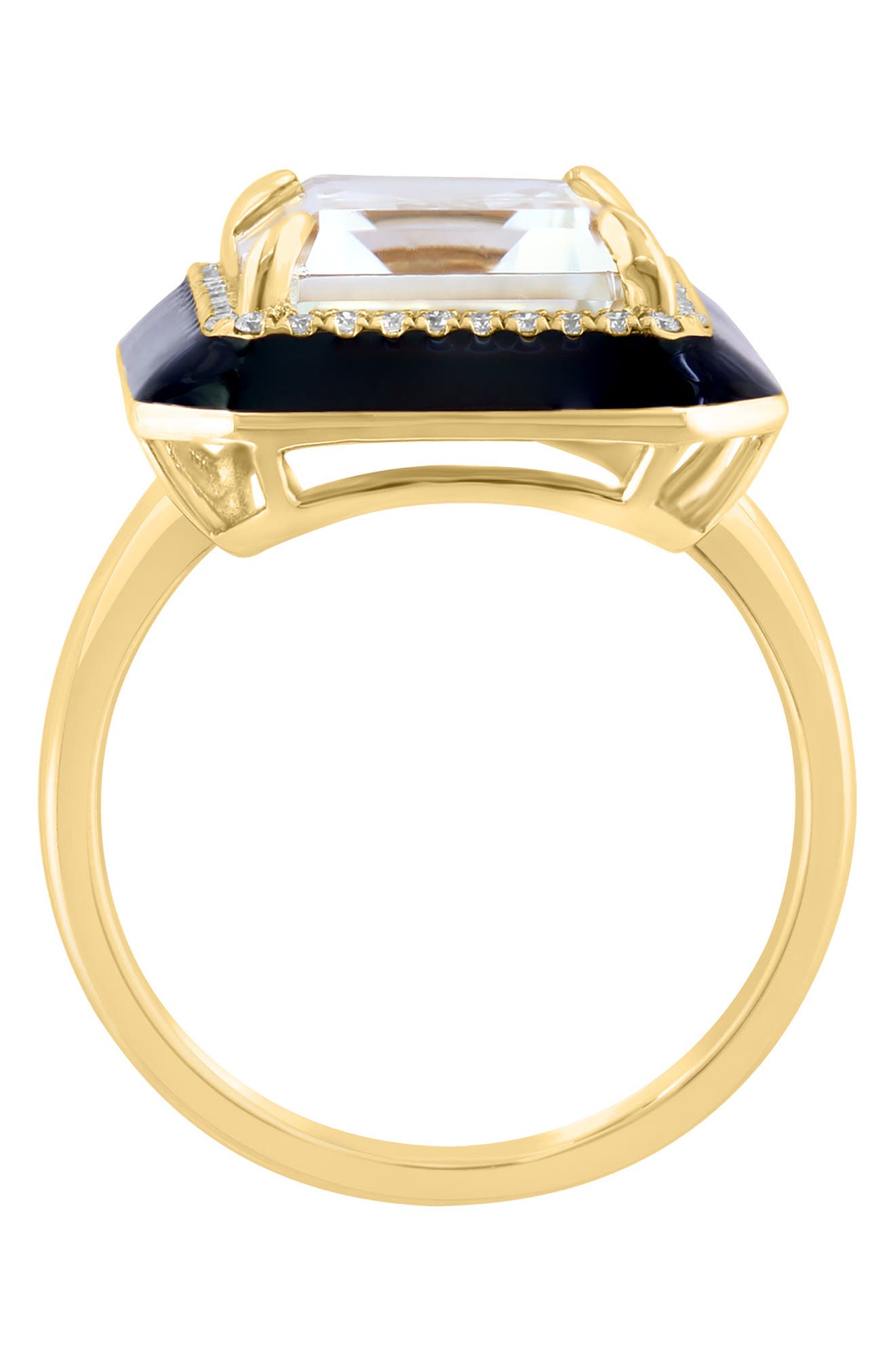 EFFY 14K Yellow Gold Diamond White Topaz Ring - 0.17 ctw. | Nordstromrack
