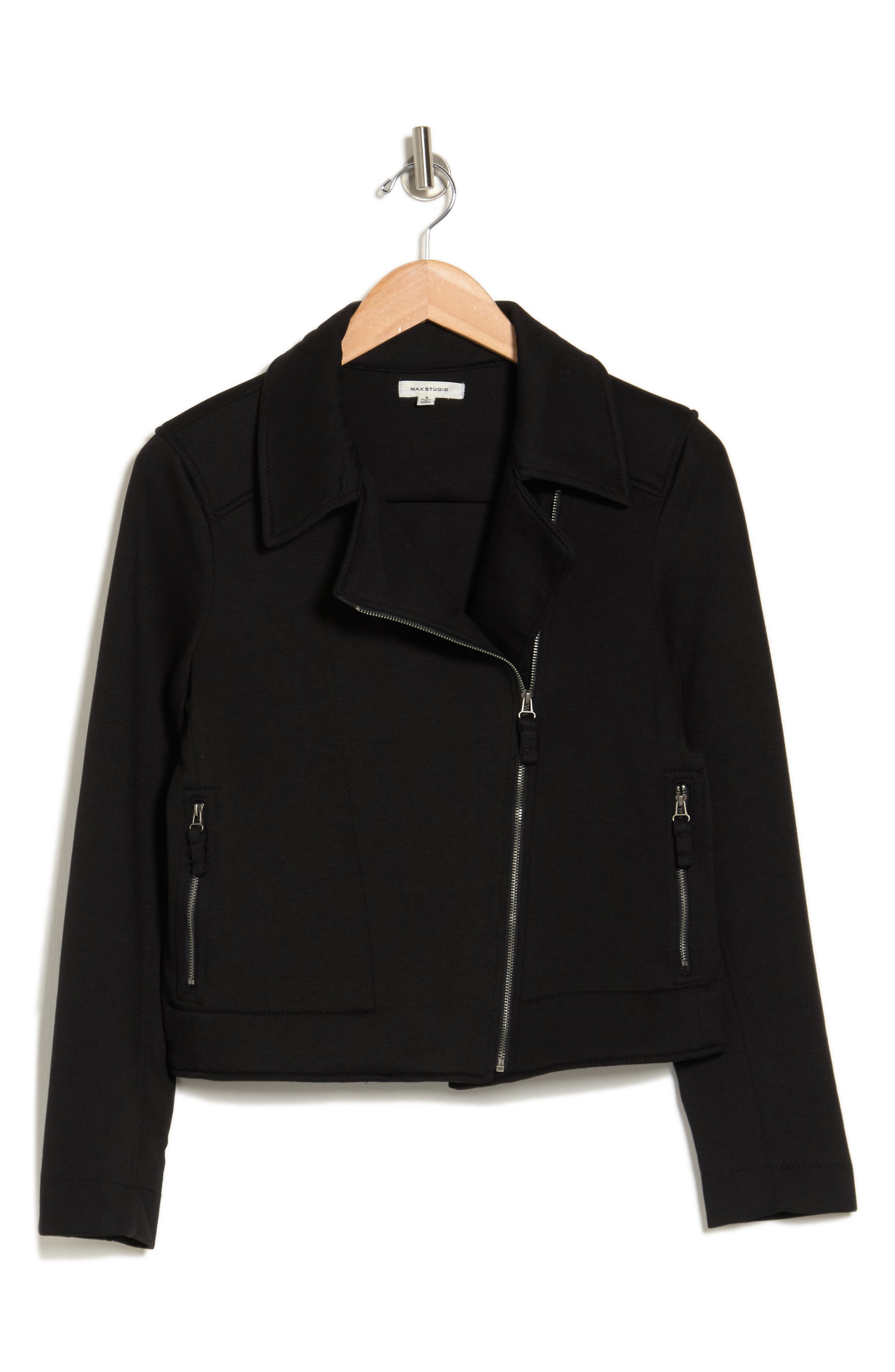 MAX STUDIO Scuba Moto Jacket | Nordstromrack