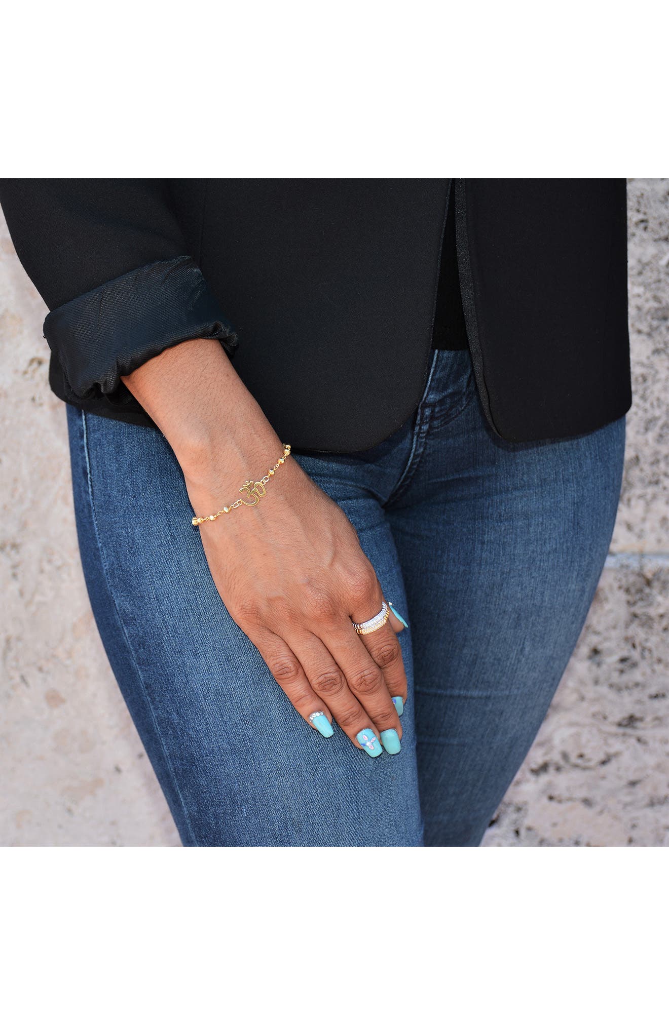 Liza Schwartz 18K Gold Vermeil Om Chain Bracelet | Nordstromrack