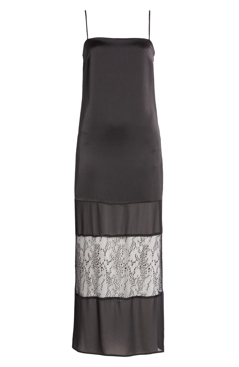 WAYF Rhea Lace Inset Satin Slipdress | Nordstrom