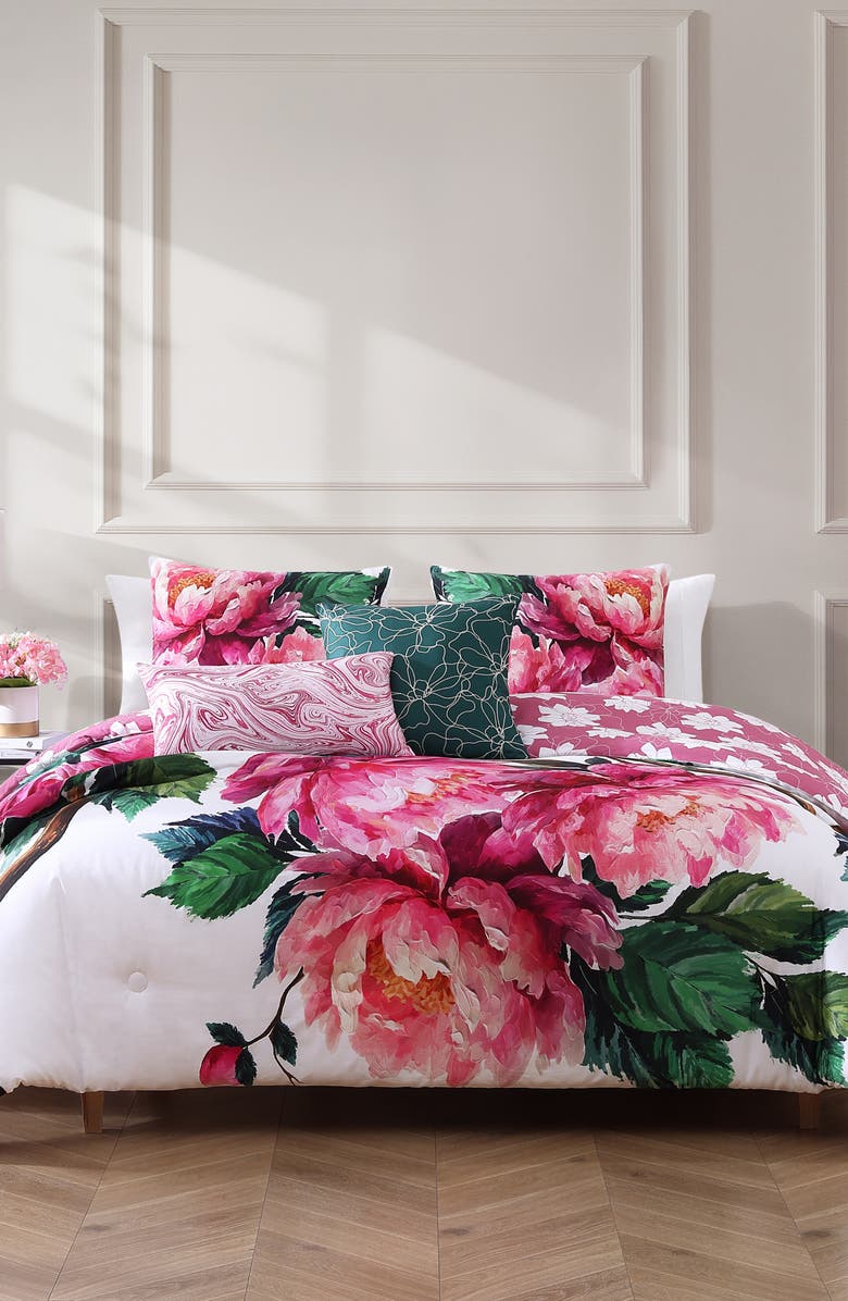 Bebejan Textured Floral Reversible 5-Piece Comforter Set | Nordstromrack