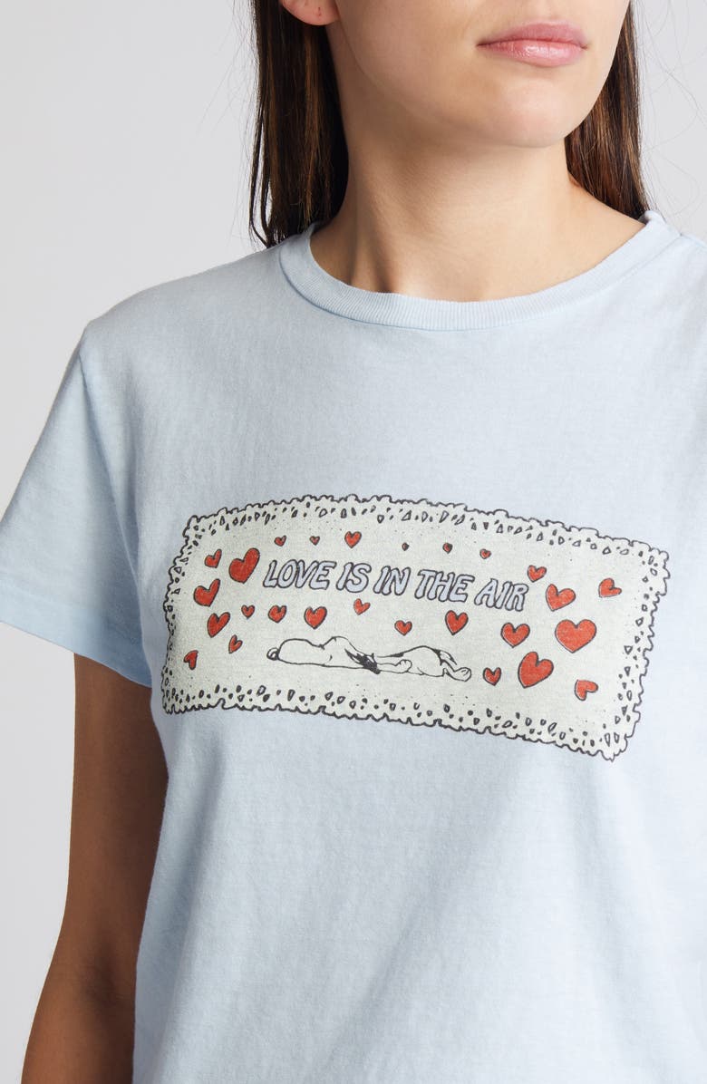 Re/Done Peanuts® Snoopy Love Cotton Graphic T-Shirt | Nordstromrack