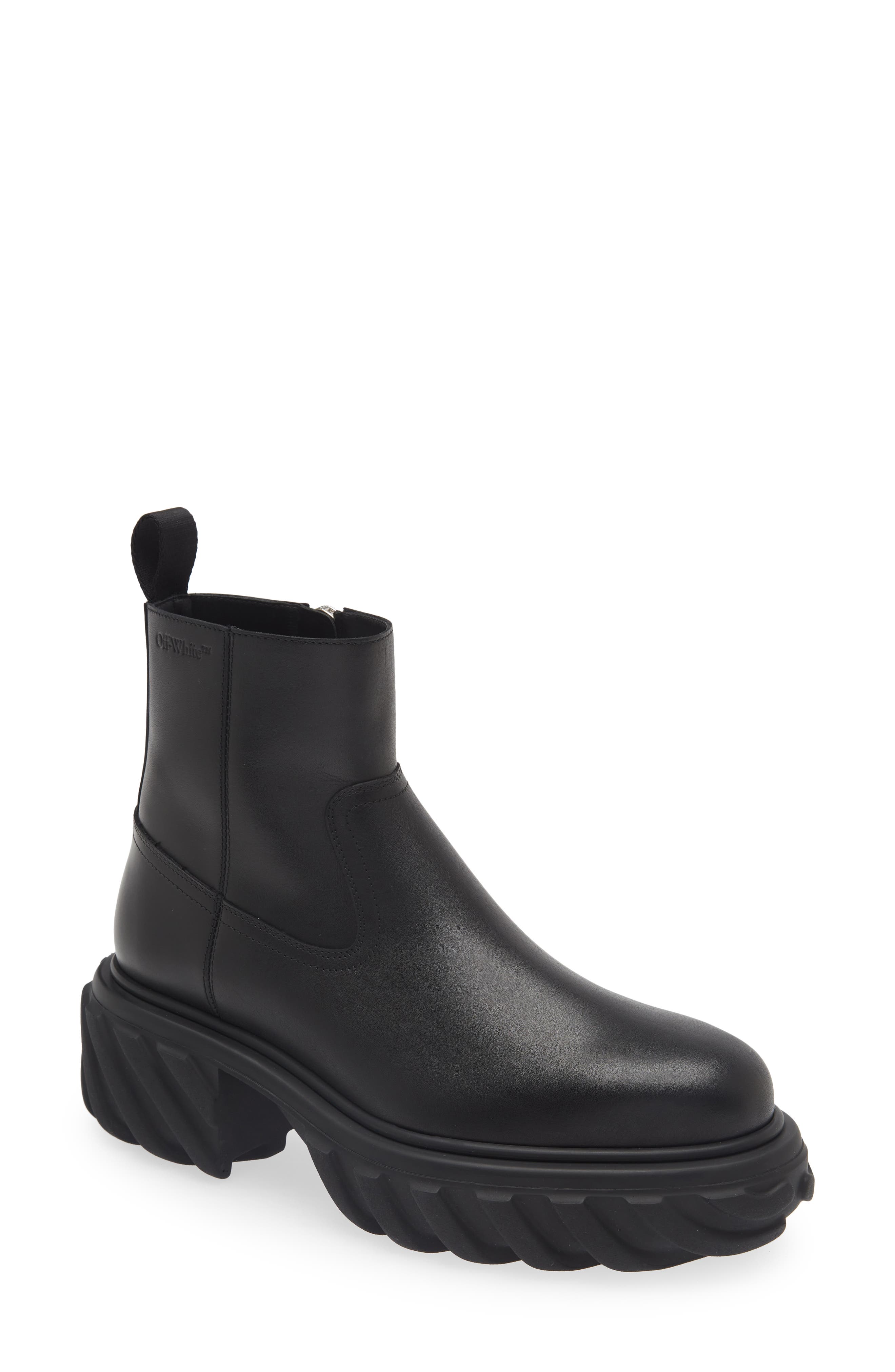 Off-White Tractor Lug Zip Boot (Men) | Nordstromrack