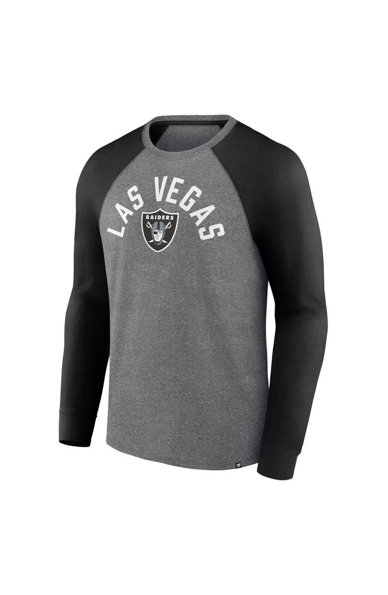 FANATICS Men's Fanatics Heather Charcoal Las Vegas Raiders Arc Away Tri ...