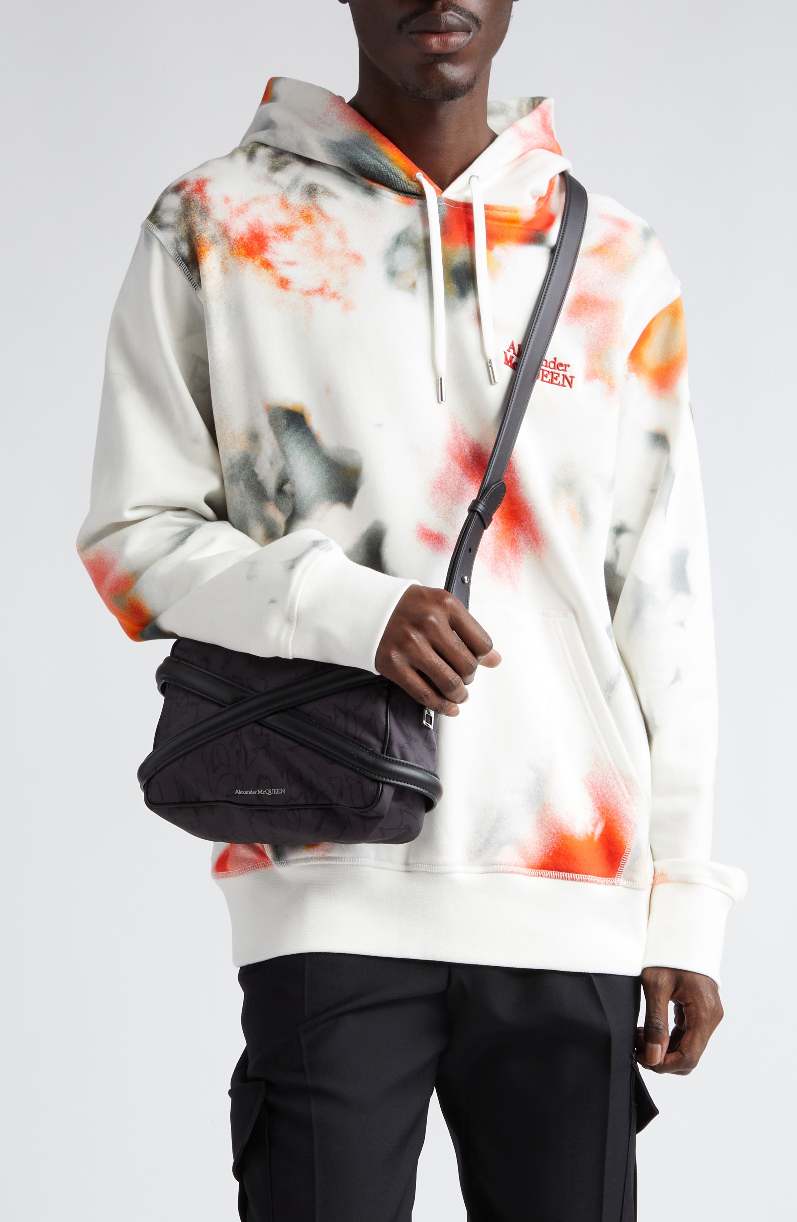 McQueen The Harness Textile & Faux Leather Camera Bag | Nordstrom