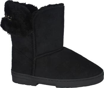 bebe Kids' Microsuede Faux Fur Lined Boot | Nordstromrack