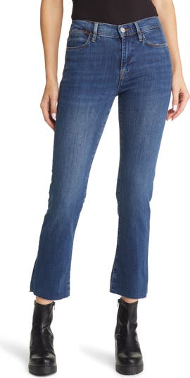 FRAME Le High Raw Hem Ankle Straight Leg Jeans | Nordstromrack