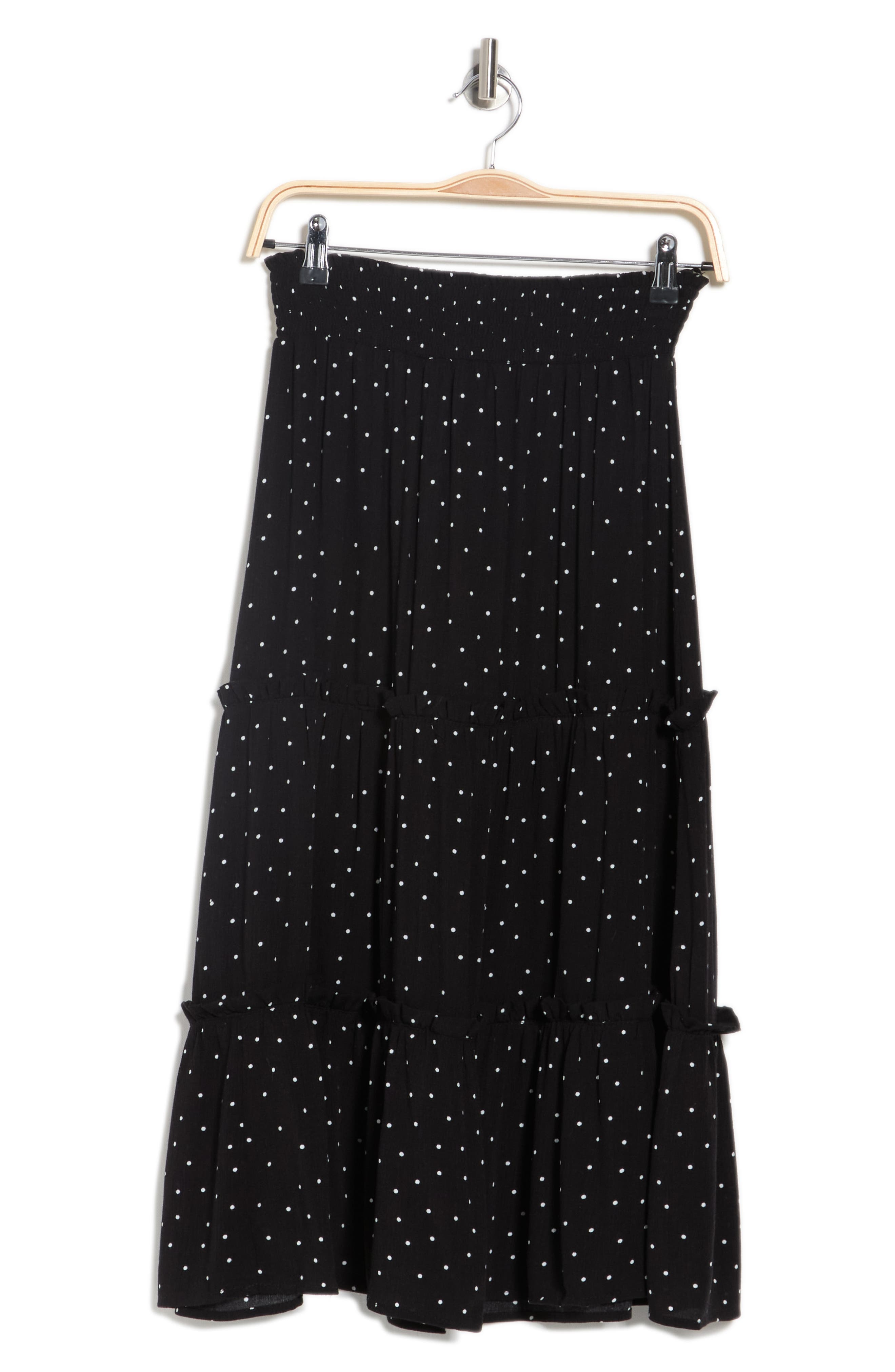 CeCe Polka Dot Tiered Maxi Skirt | Nordstromrack
