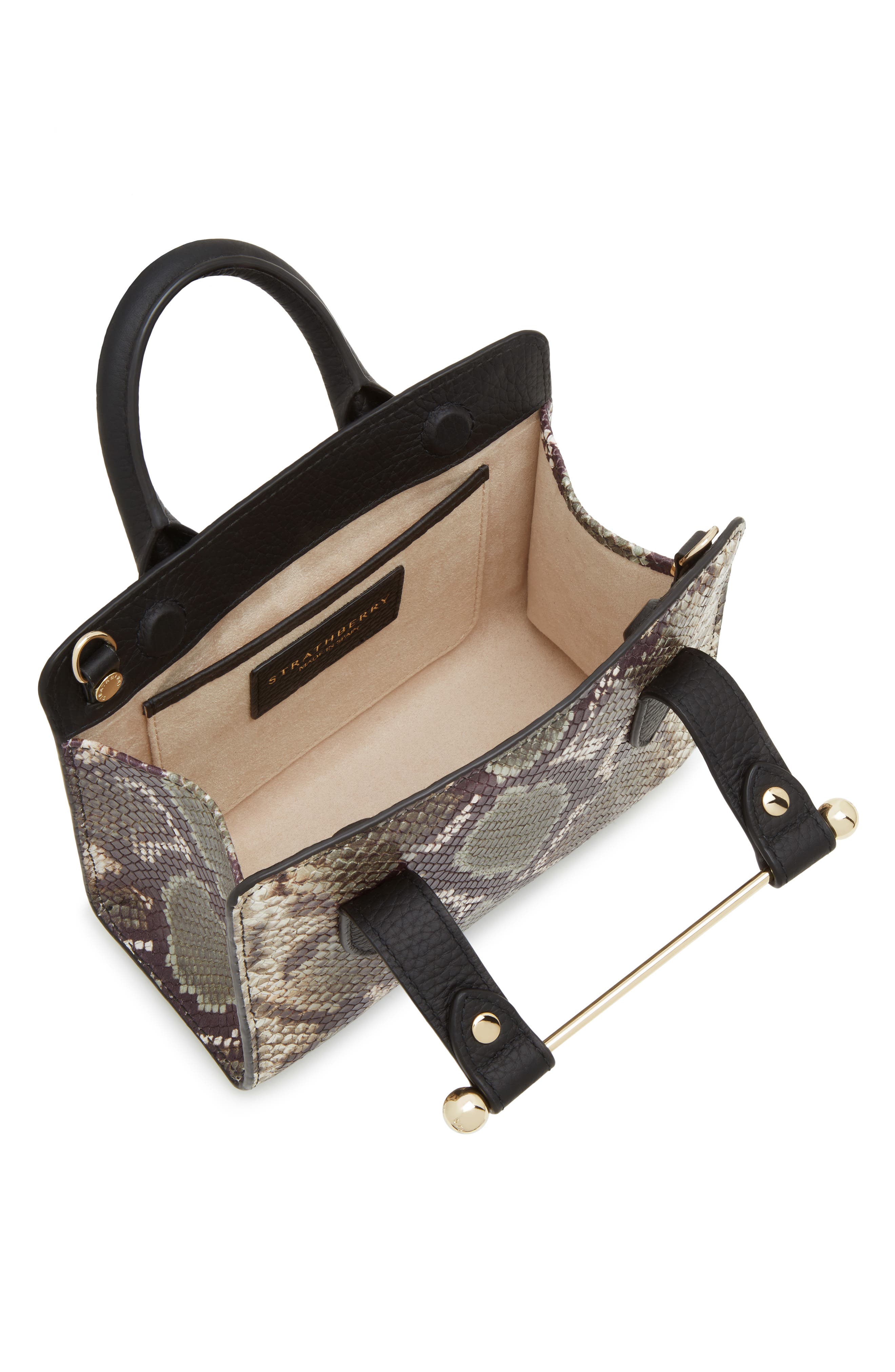 Strathberry Nano Snake Embossed Leather Tote | Nordstrom
