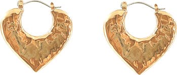 9Design Puff Heart Hoop Earrings | Nordstromrack