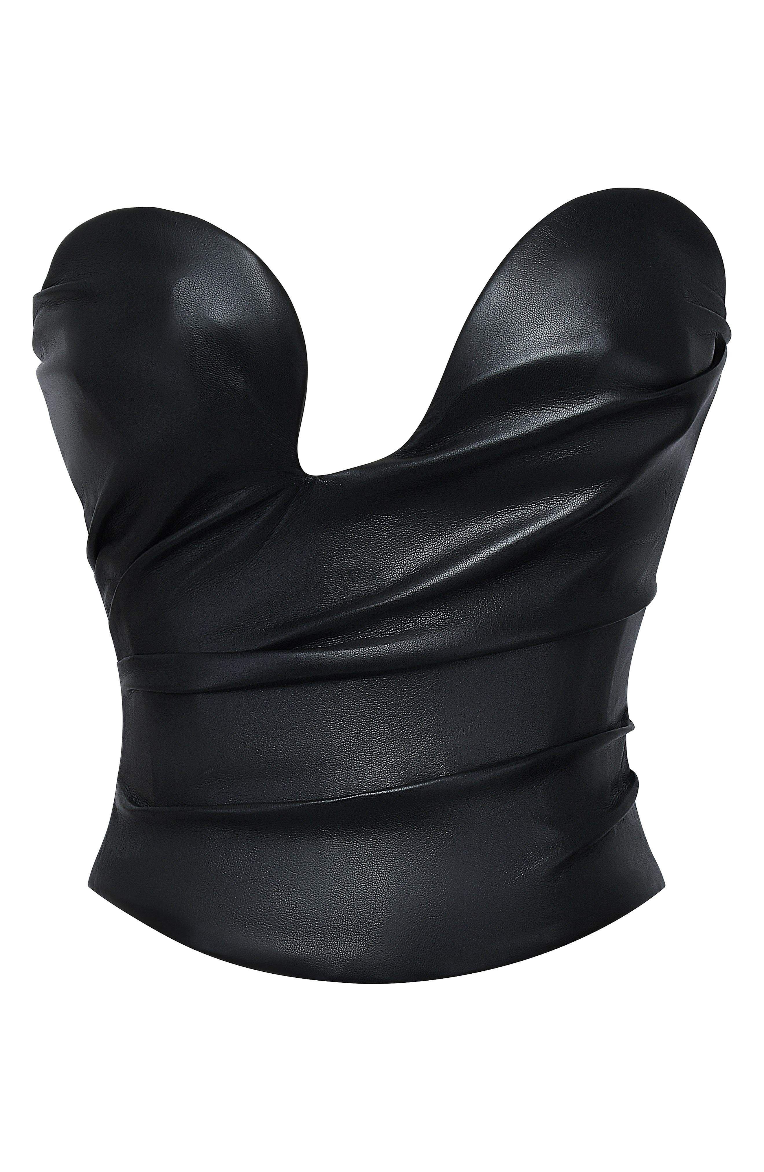 HOUSE OF CB Saffira Faux Leather Corset | Nordstrom