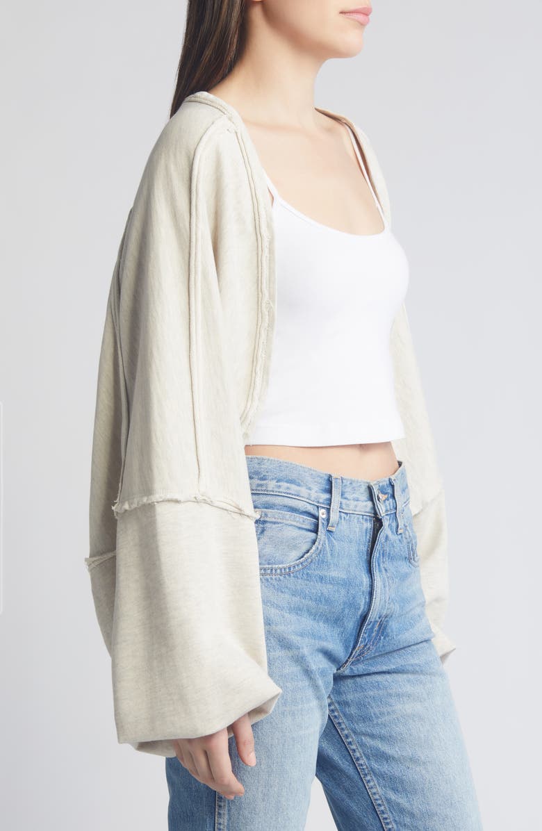 Free People Shrug It Off Long Sleeve Cotton Shrug Sweater | Nordstrom