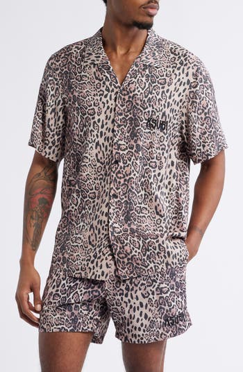 Ksubi Kingdom Resort Leopard Print Camp Shirt | Nordstrom