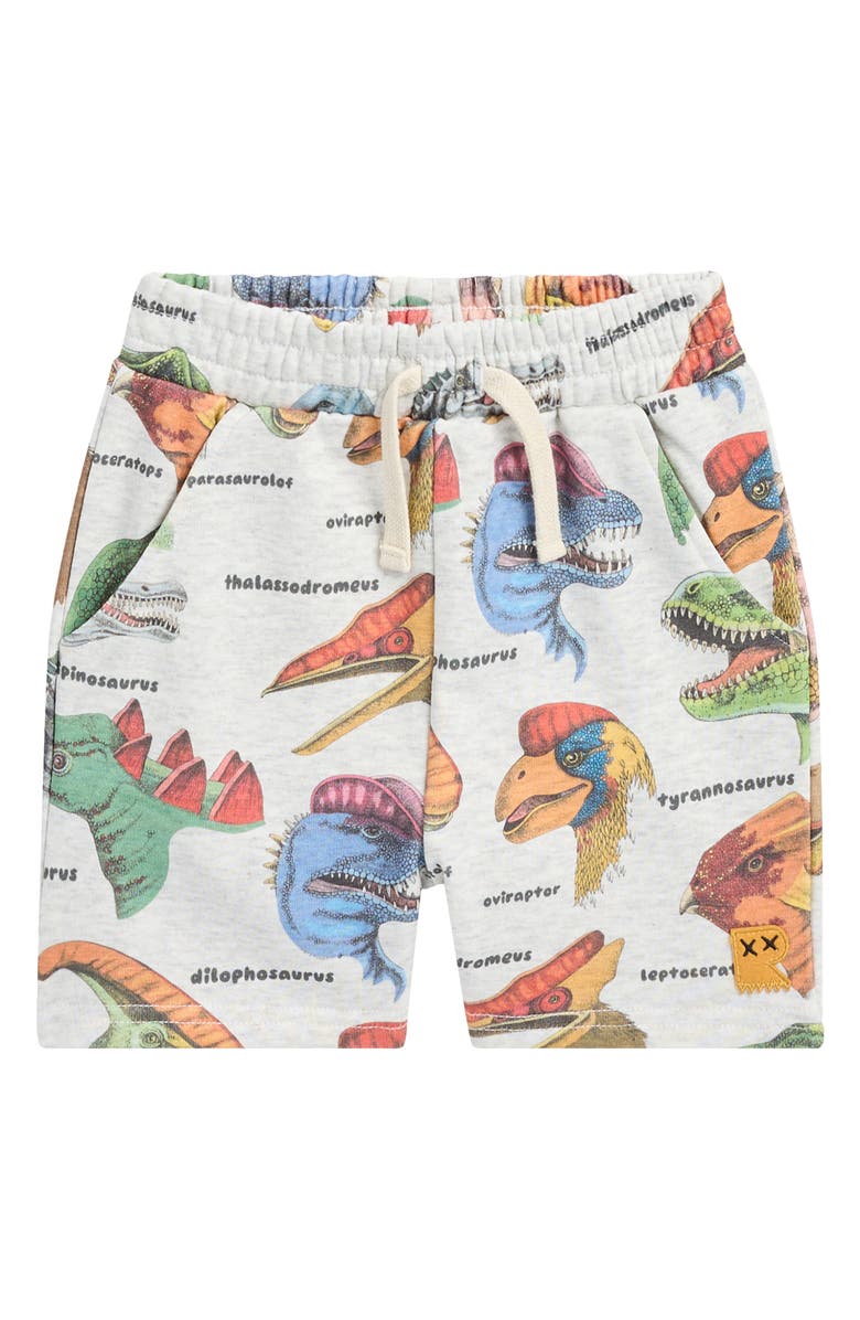 Rock Your Baby Kids' Dino Bright French Terry Sweat Shorts | Nordstromrack