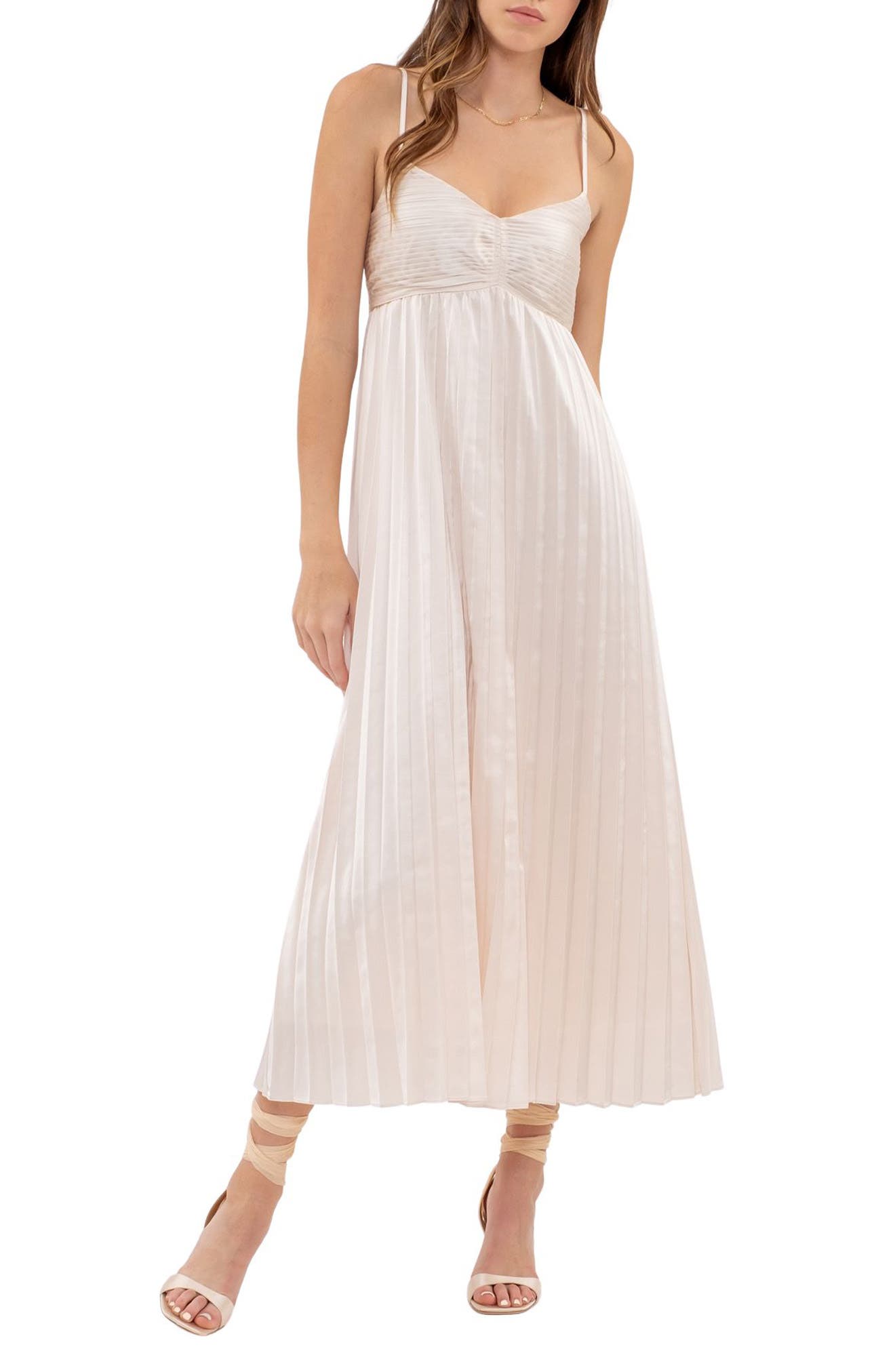 Blu Pepper Pleated Midi Sundress | Nordstromrack