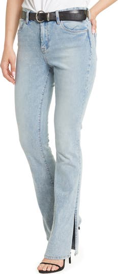 BLANKNYC Hoyt Mini Boot Cut Jeans With Slit | Nordstromrack