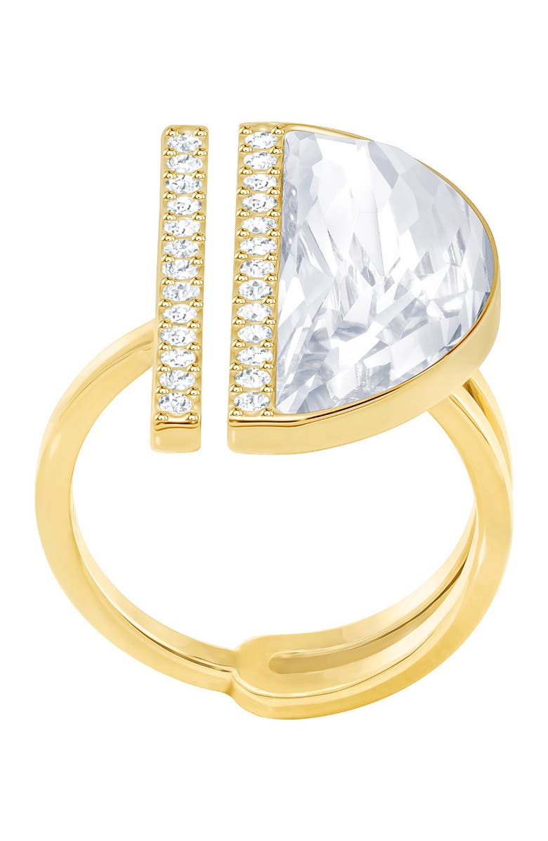 Swarovski Glow Swarovski Crystal Bar & Half Moon Ring - Size 6 ...