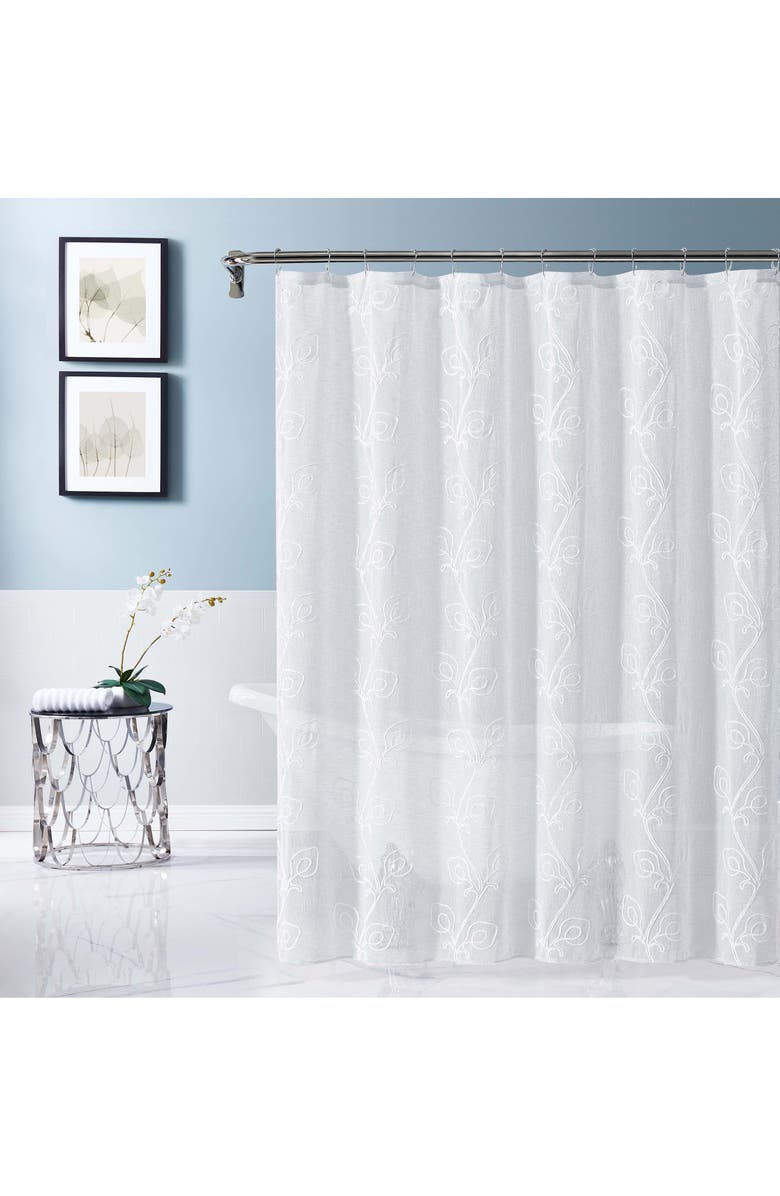 DAINTY HOME Stella Embroidered Shower Curtain | Nordstromrack