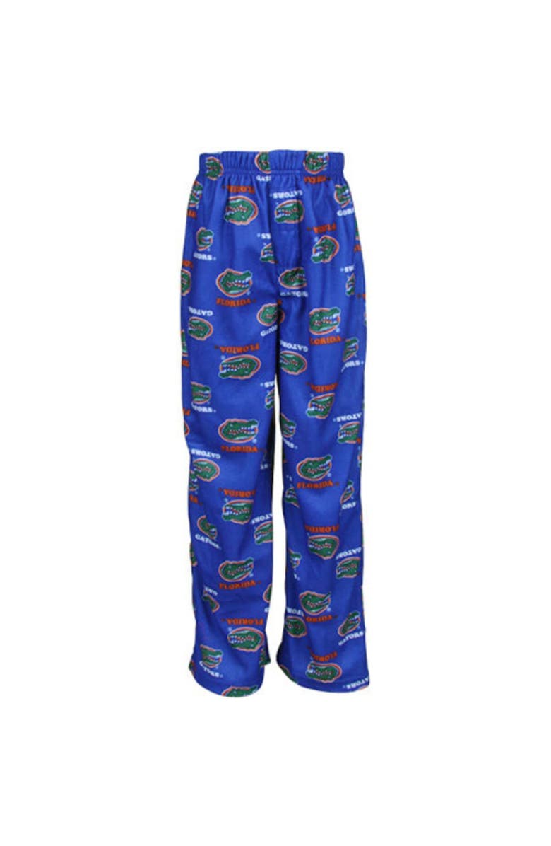 GENUINE STUFF Florida Gators Youth Royal Blue Team Logo Flannel Pajama ...