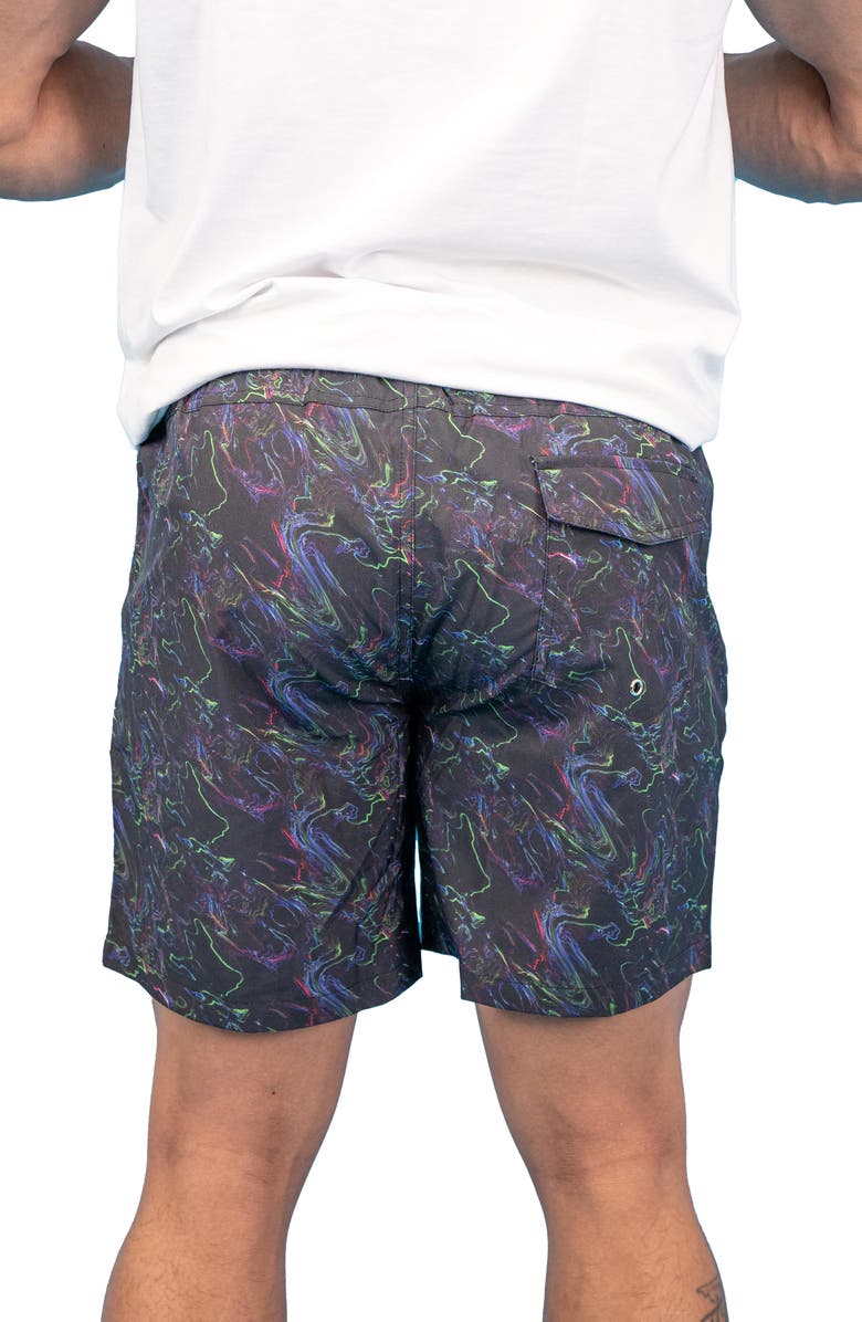 Maceoo Swim Lion Oil Slick Swim Trunks | Nordstromrack