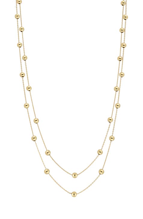 Gold layered necklace nordstrom store