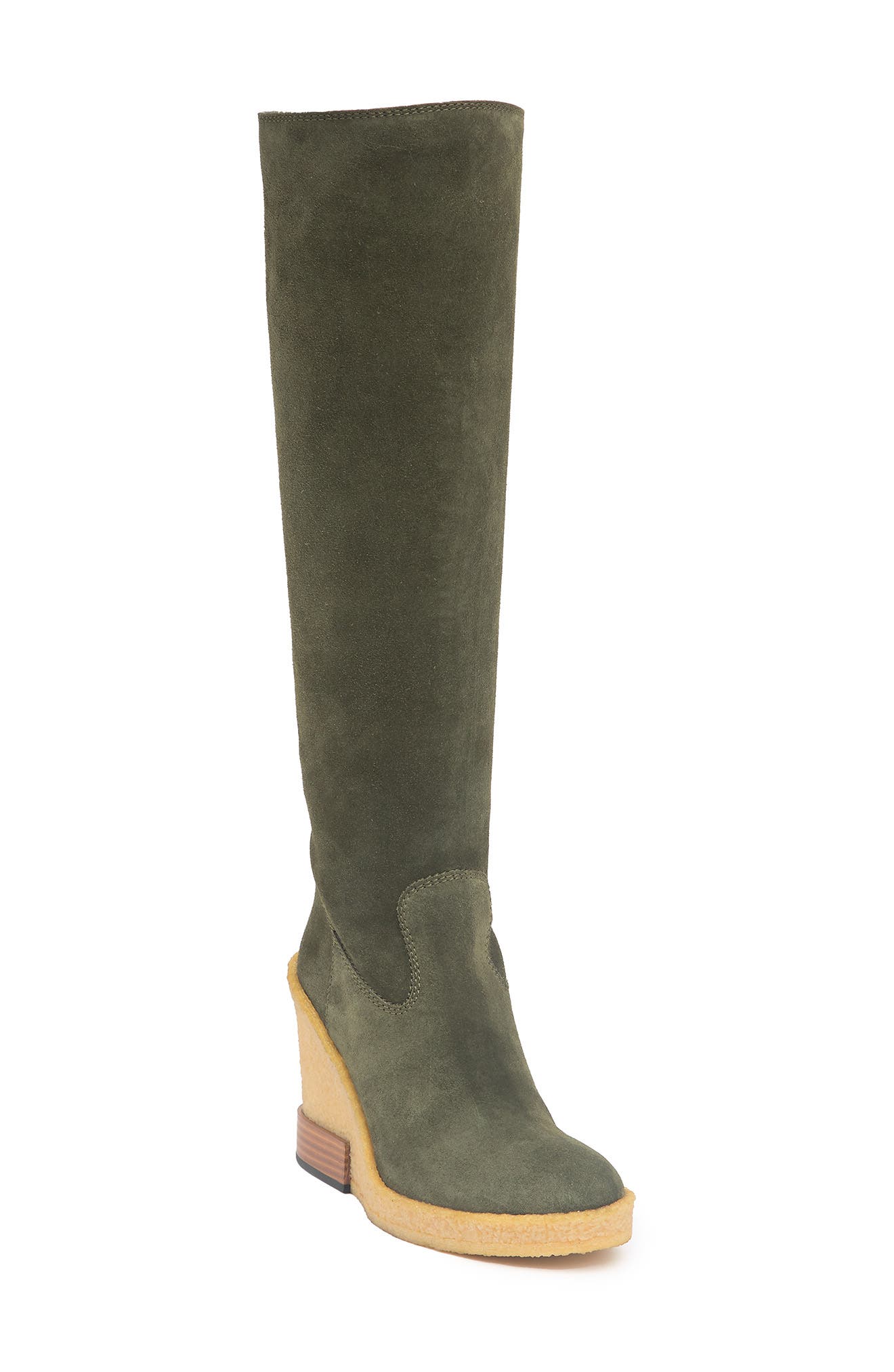 ICON TRADE SERVICES Tod's Zeppa Tall Leather Wedge Boot (Women ...