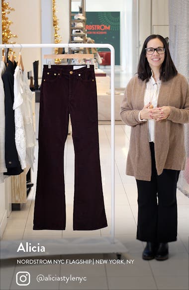 rag & bone Casey High Waist Corduroy Flare Pants | Nordstromrack