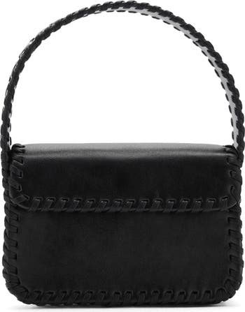 MANGO Stud Faux Leather Top Handle Bag | Nordstrom