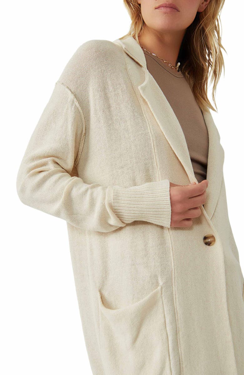 Free People Desert Recycled Cotton Knit Blazer | Nordstrom