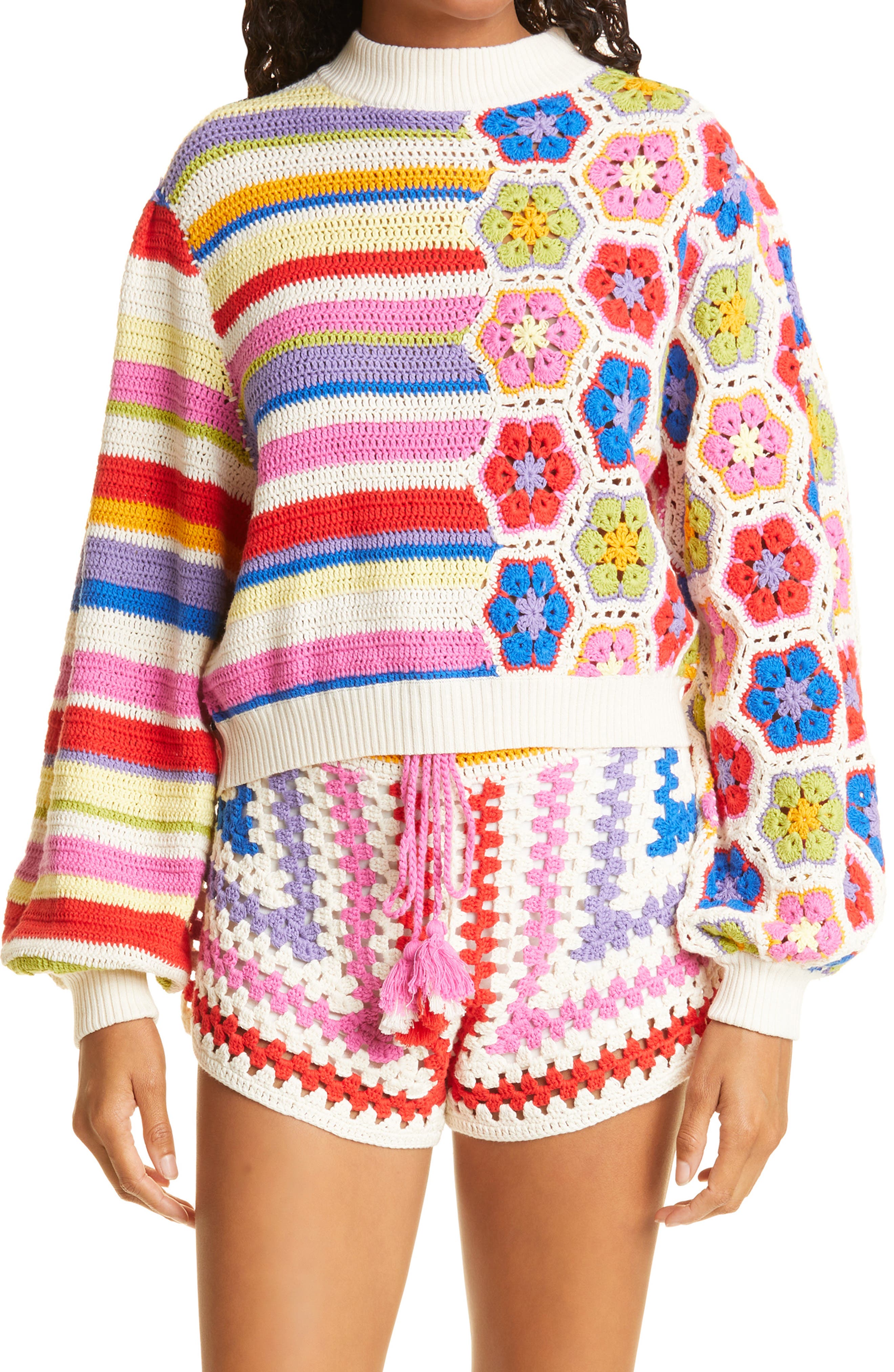 Farm Rio Rainbow Sweater