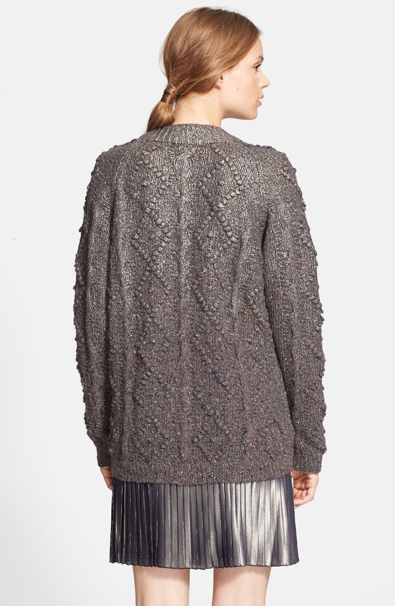 Tory Burch 'Shawn' Metallic Wool Blend Tunic | Nordstrom