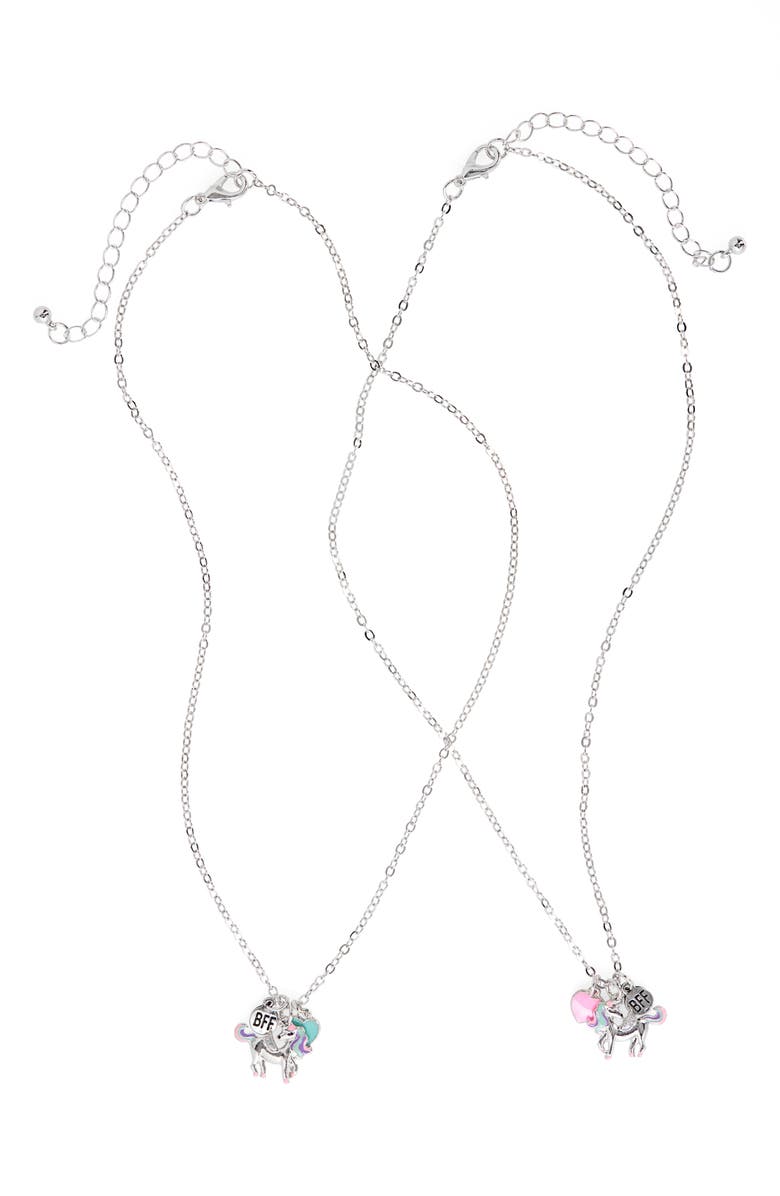 Ruby & Ry Kids' BFF Unicorn Set of 2 Friendship Necklaces | Nordstromrack
