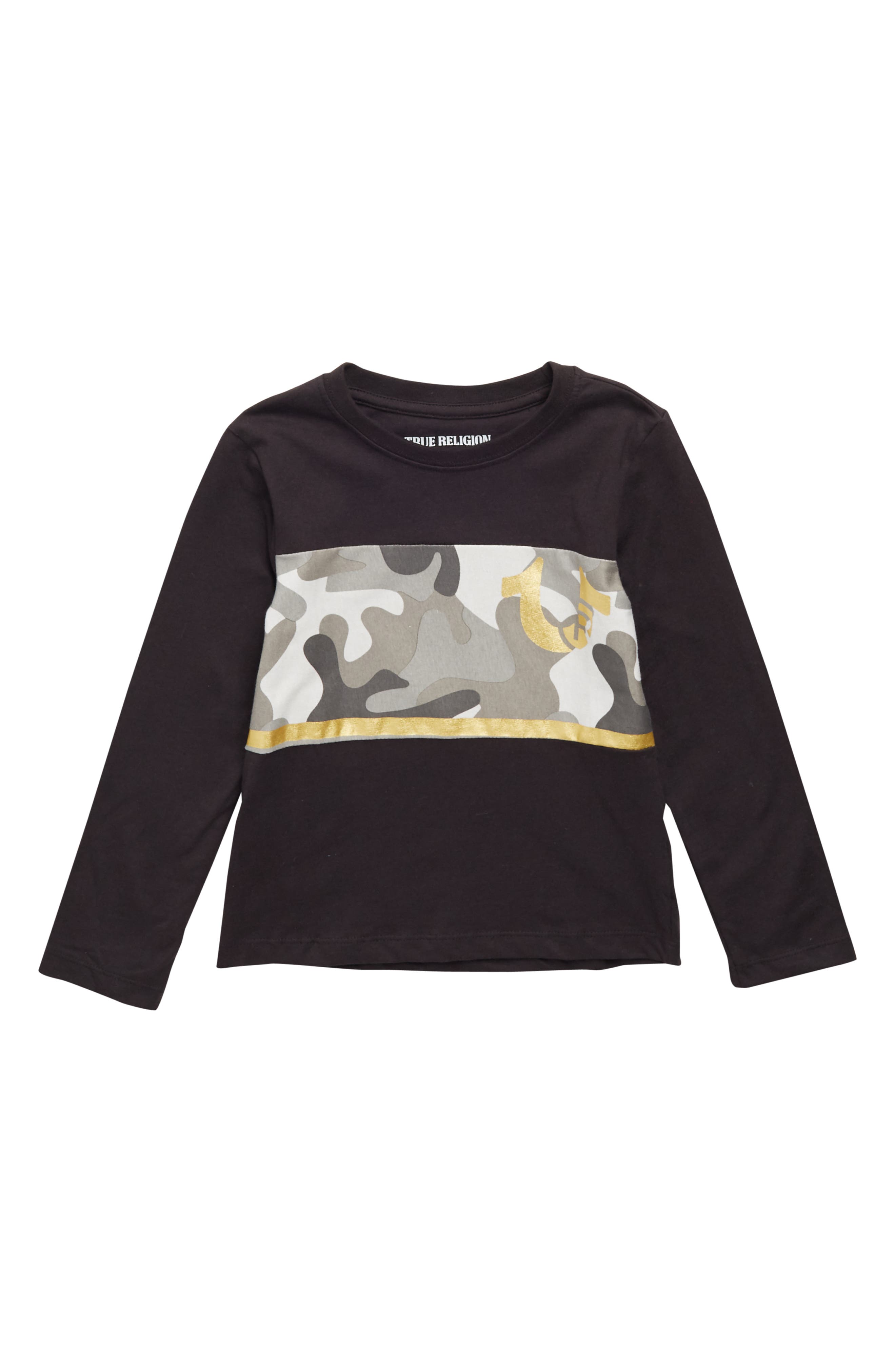 True Religion Kids' Long Sleeve Camo Logo T-Shirt | Nordstromrack