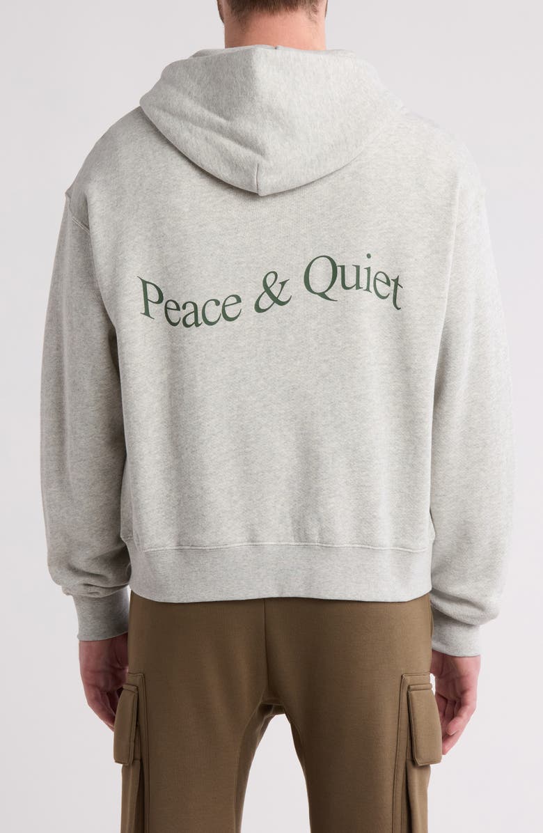 Museum of Peace & Quiet Wordmark Cotton Fleece Graphic Zip Hoodie ...