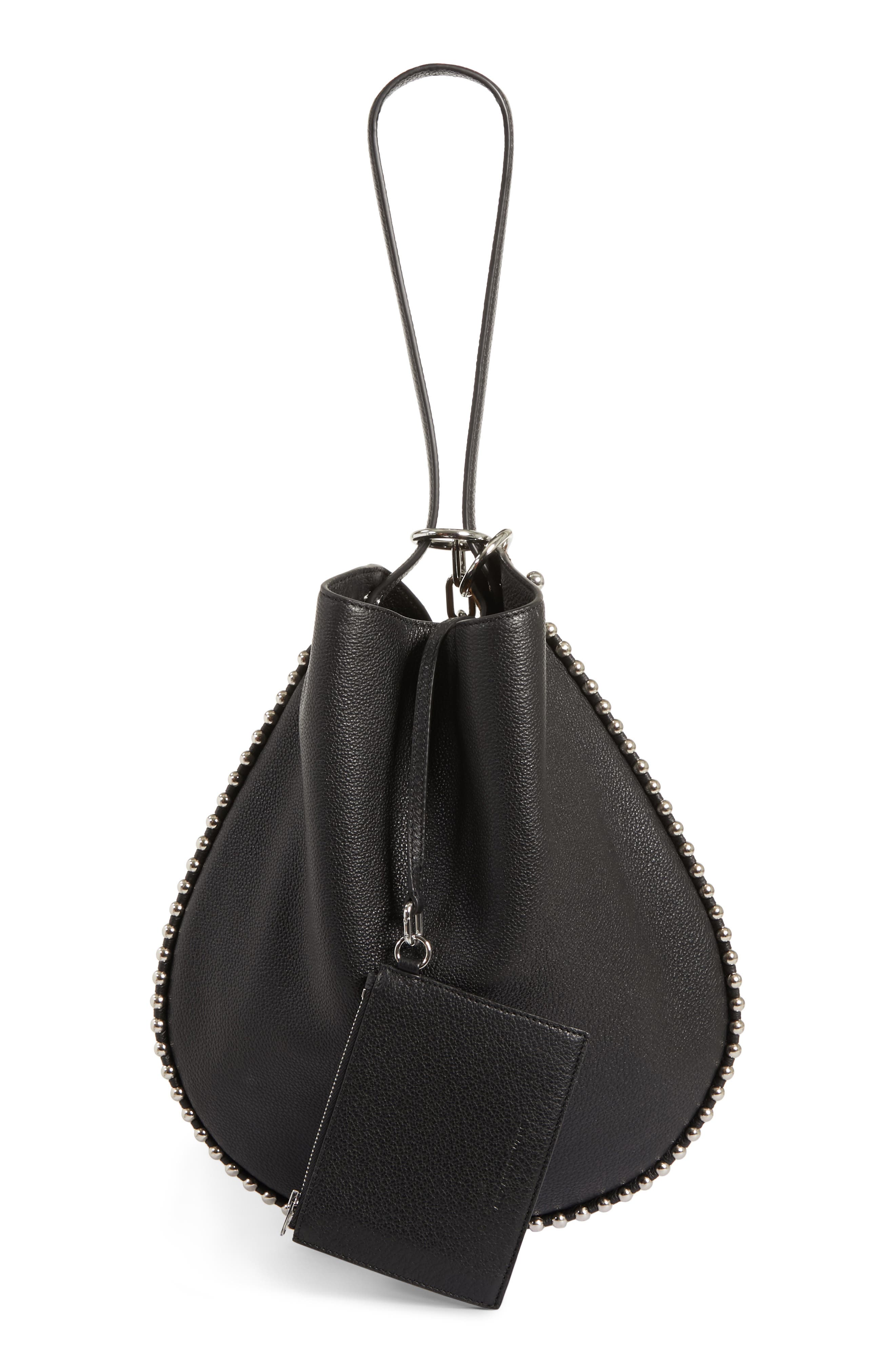 Alexander Wang Roxy Leather & Genuine Calf Hair Bucket Bag | Nordstrom