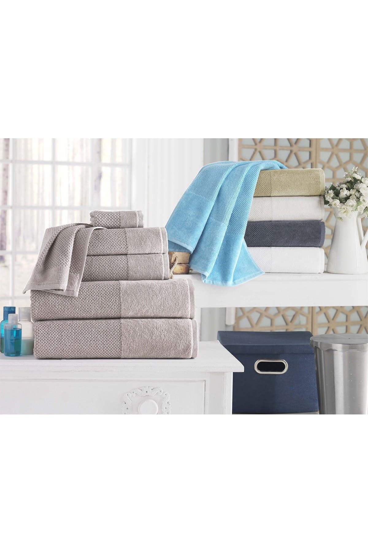 ENCHANTE HOME Incanto Turkish Cotton Wash Towel - Sand - Set of 8 ...