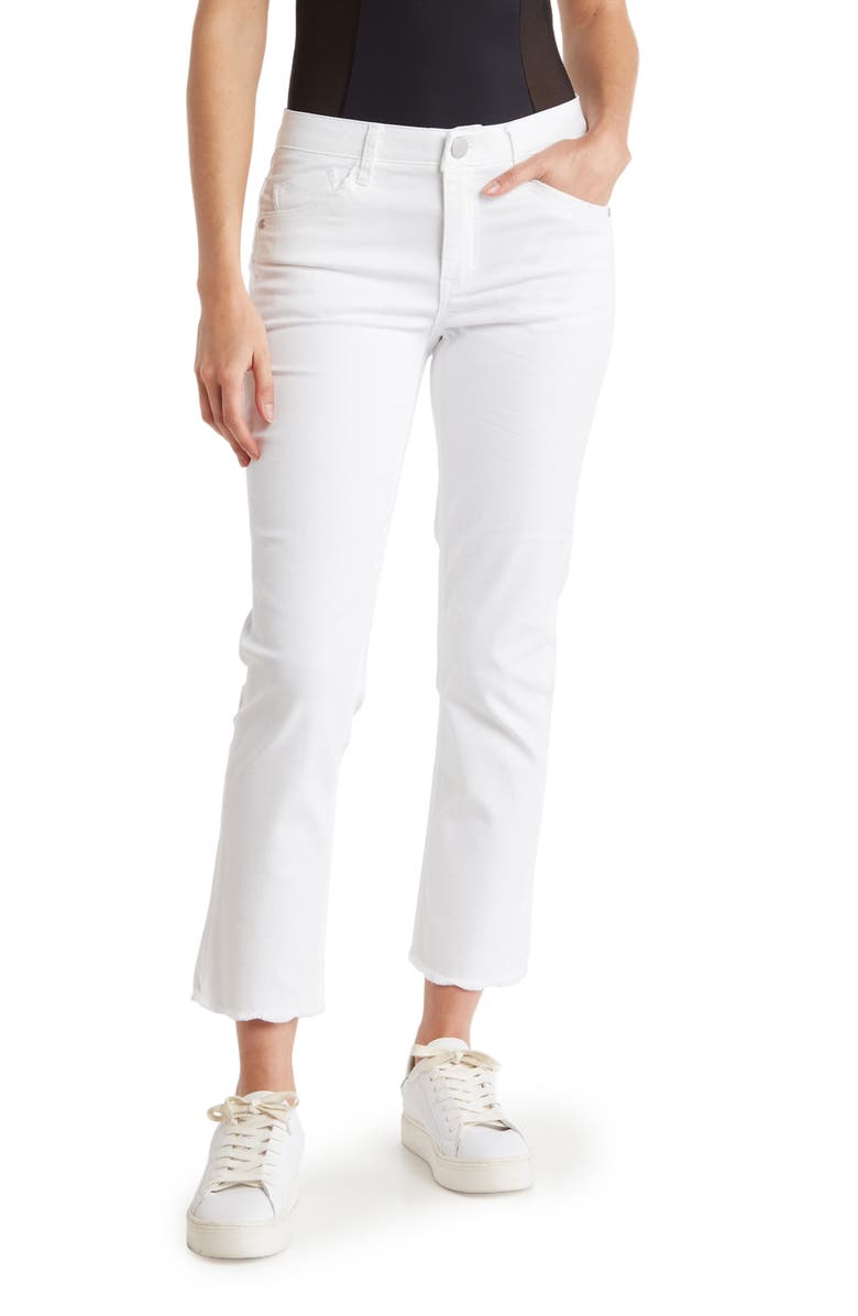 Democracy AB Tech High Waist Scalloped Fray Hem Jeans | Nordstromrack