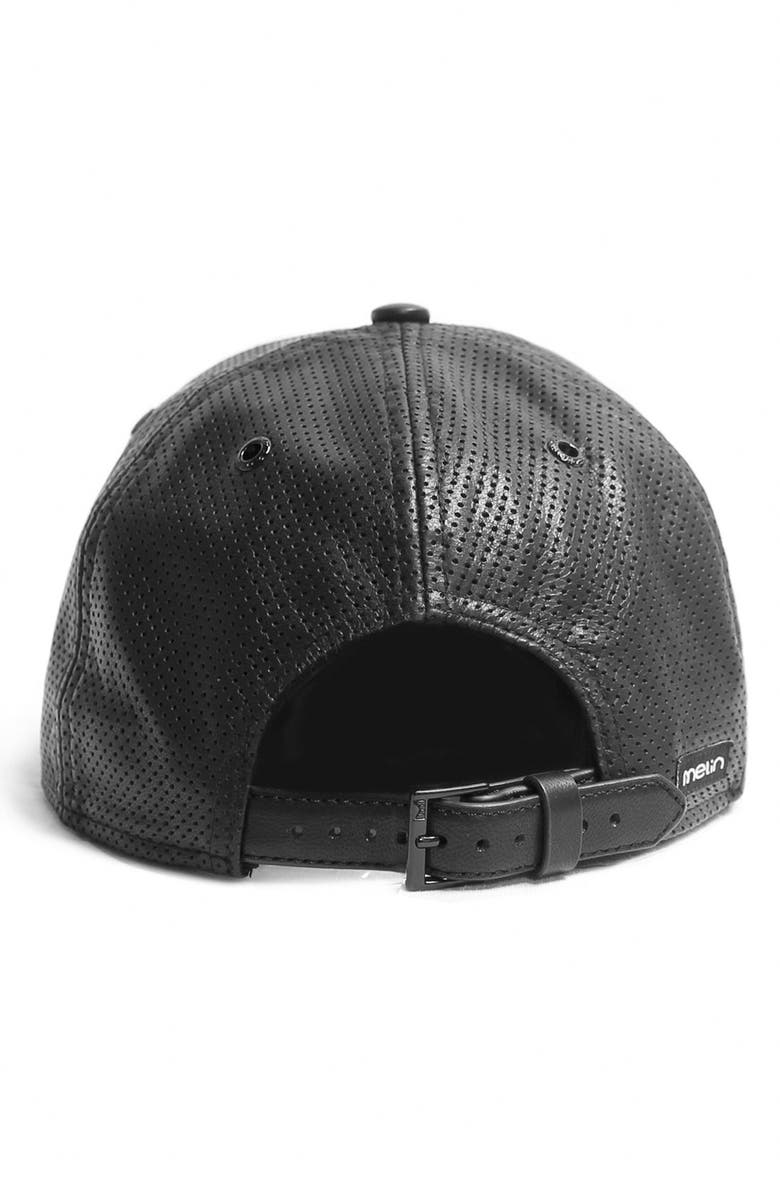 Melin 'The Pursuit' Classic Fit Flat Brim Leather Baseball Cap | Nordstrom
