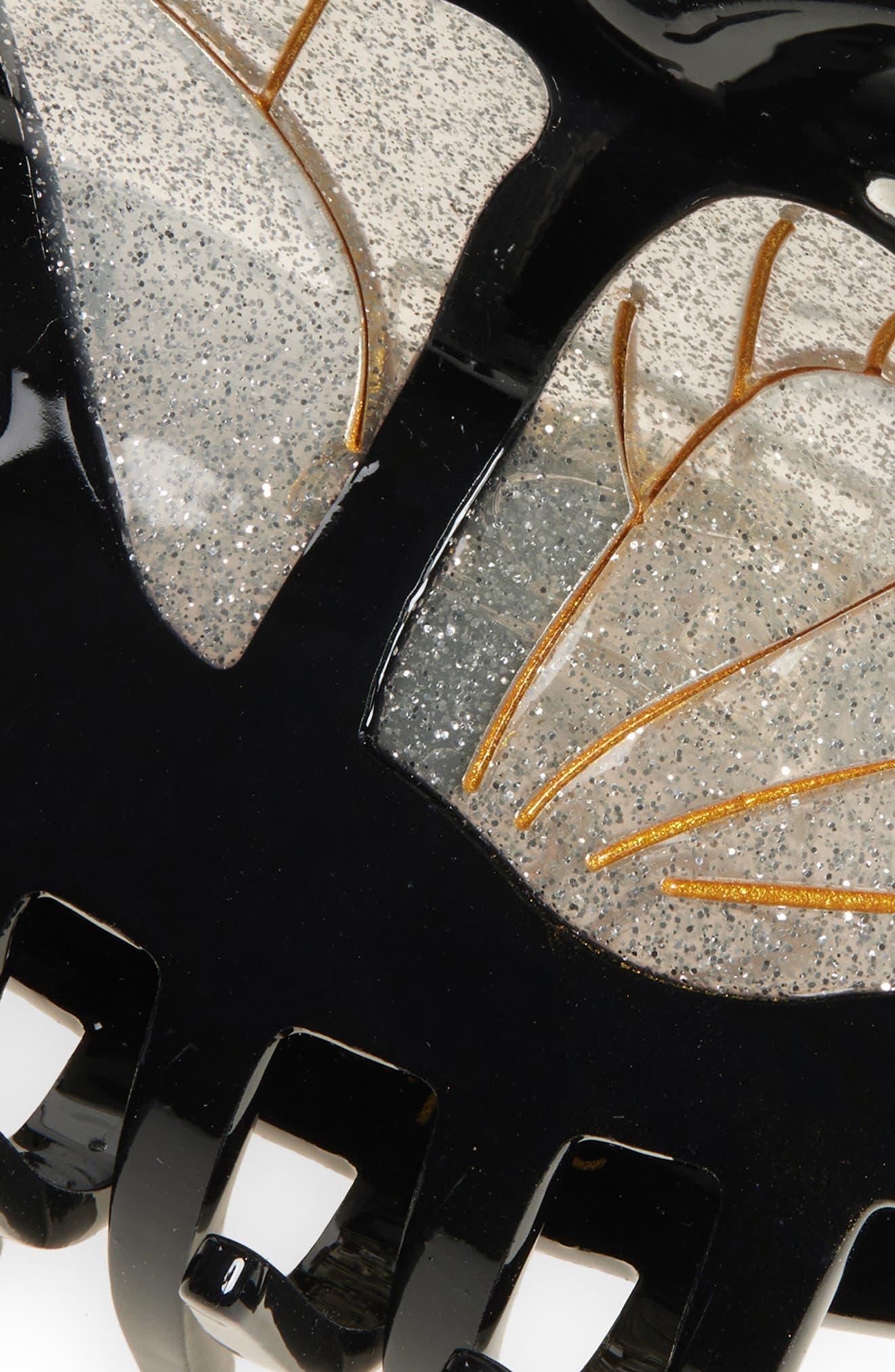 Solar Eclipse Hand-Painted Monarch Butterfly Hair Claw Clip | Nordstrom