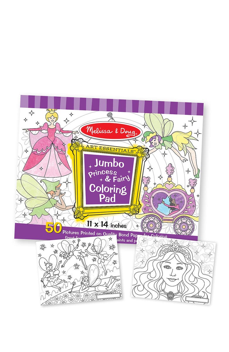 Melissa & Doug Princess Horses Hearts Coloring Pad - Pack of 2 ...