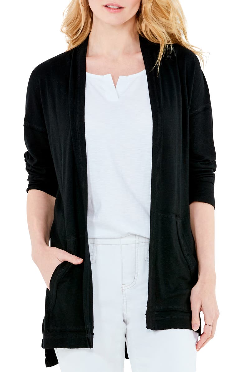 NIC+ZOE Longline Linen Blend Cardigan | Nordstromrack