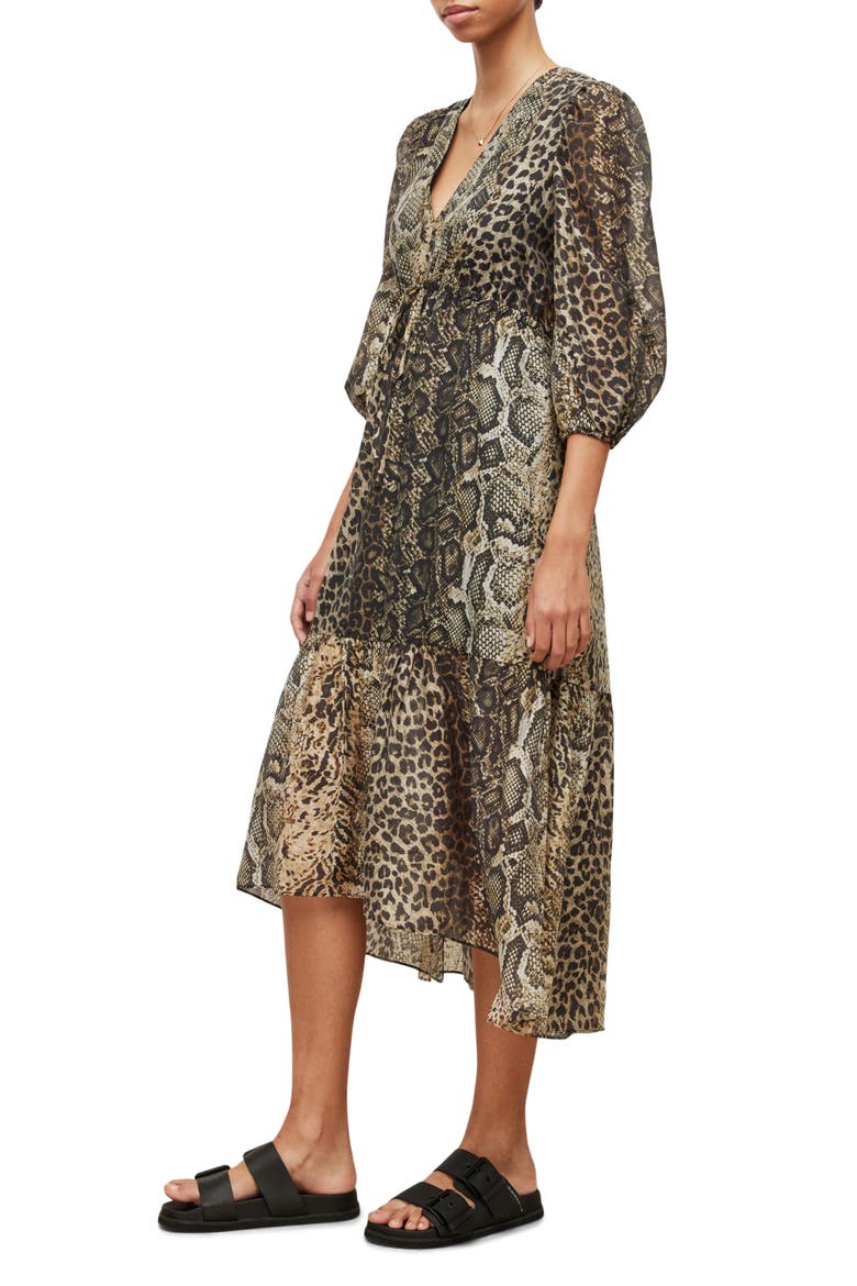 Rosia Noche Leopard Snakeskin Print Dress (Women) | Nordstromrack