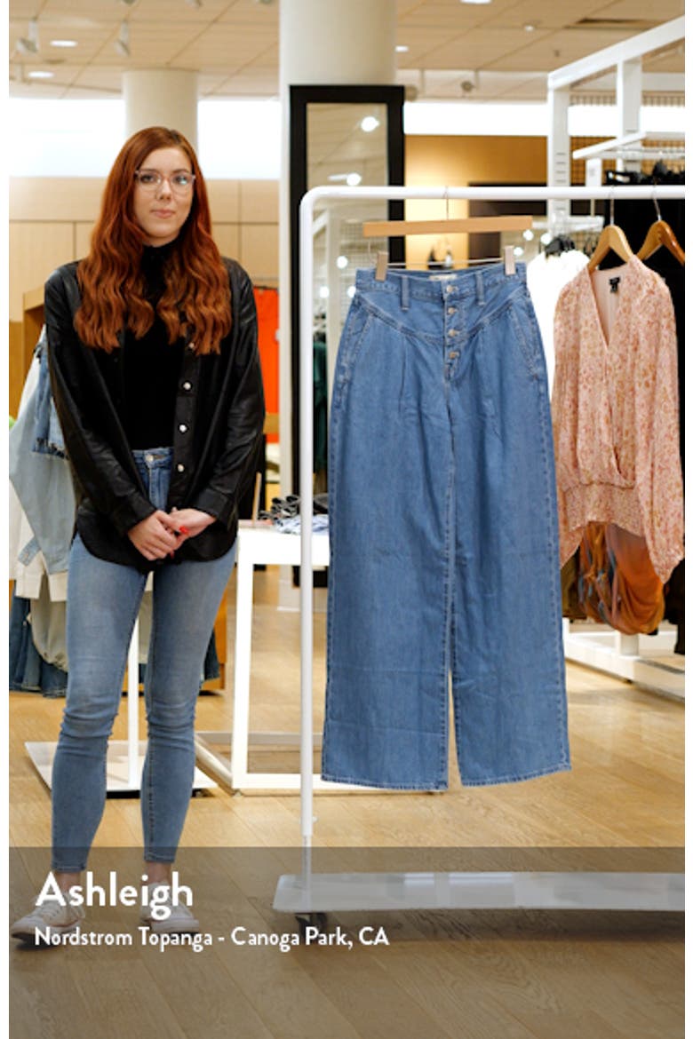 High Waist Super Wide Leg Jeans (Women) | Nordstromrack